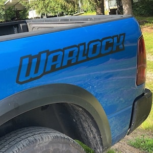 RAM Warlock 36" Bedside Decals OEM Mopar Licensed (set of 2) (custom ...