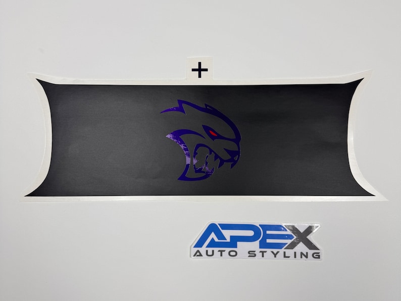 Blank / Debadged Dodge Challenger Tail Light Divider Decal - Hellcat ...