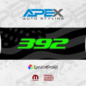 392 Logo 3 Layer Dodge Challenger Taillight Divider Decal (multiple ...