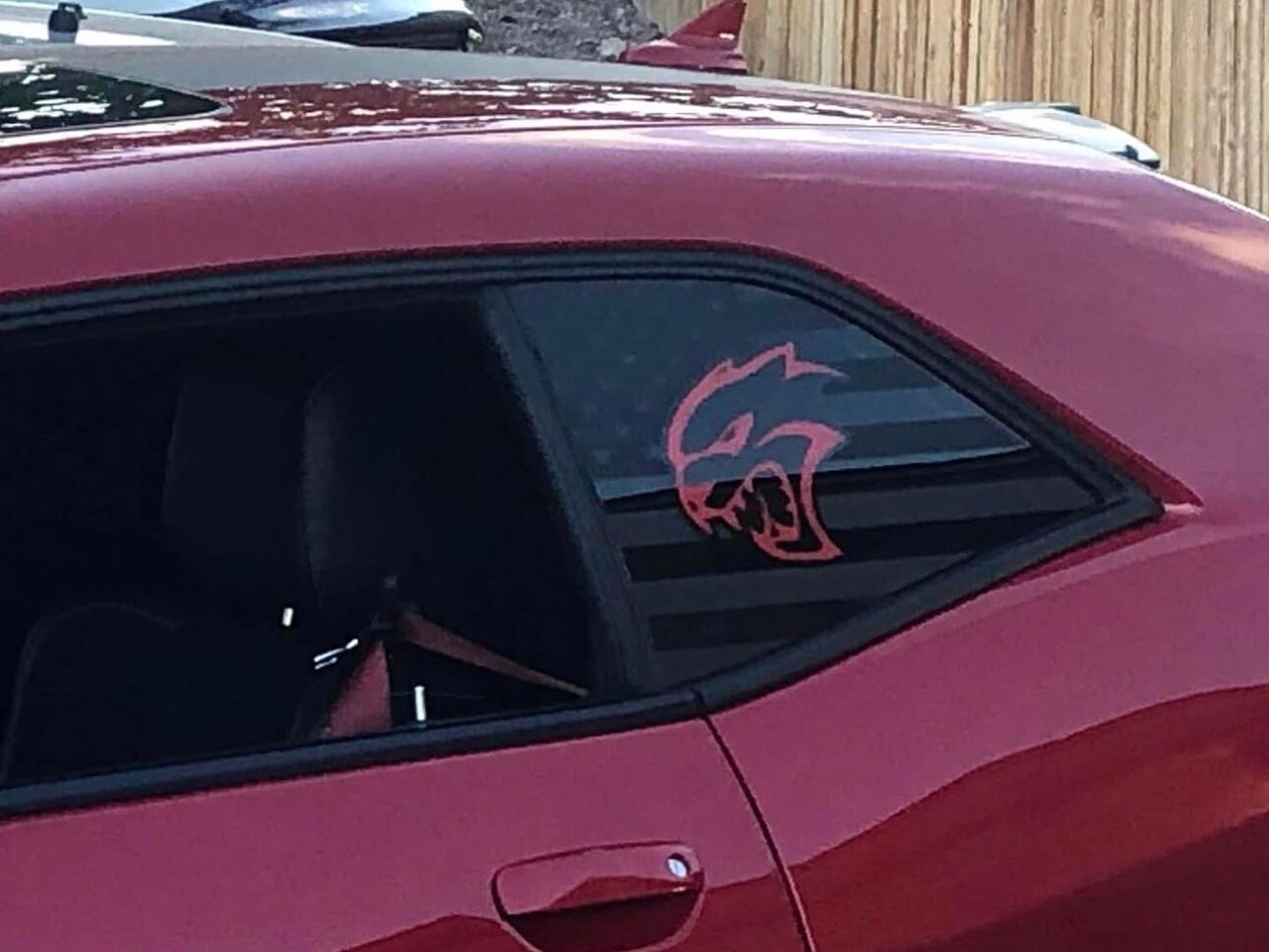 2008+ Dodge Challenger Quarter Window Decals - Hellcat Logo - Etsy