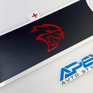 Blank / Debadged Dodge Challenger Tail Light Divider Decal - Hellcat ...
