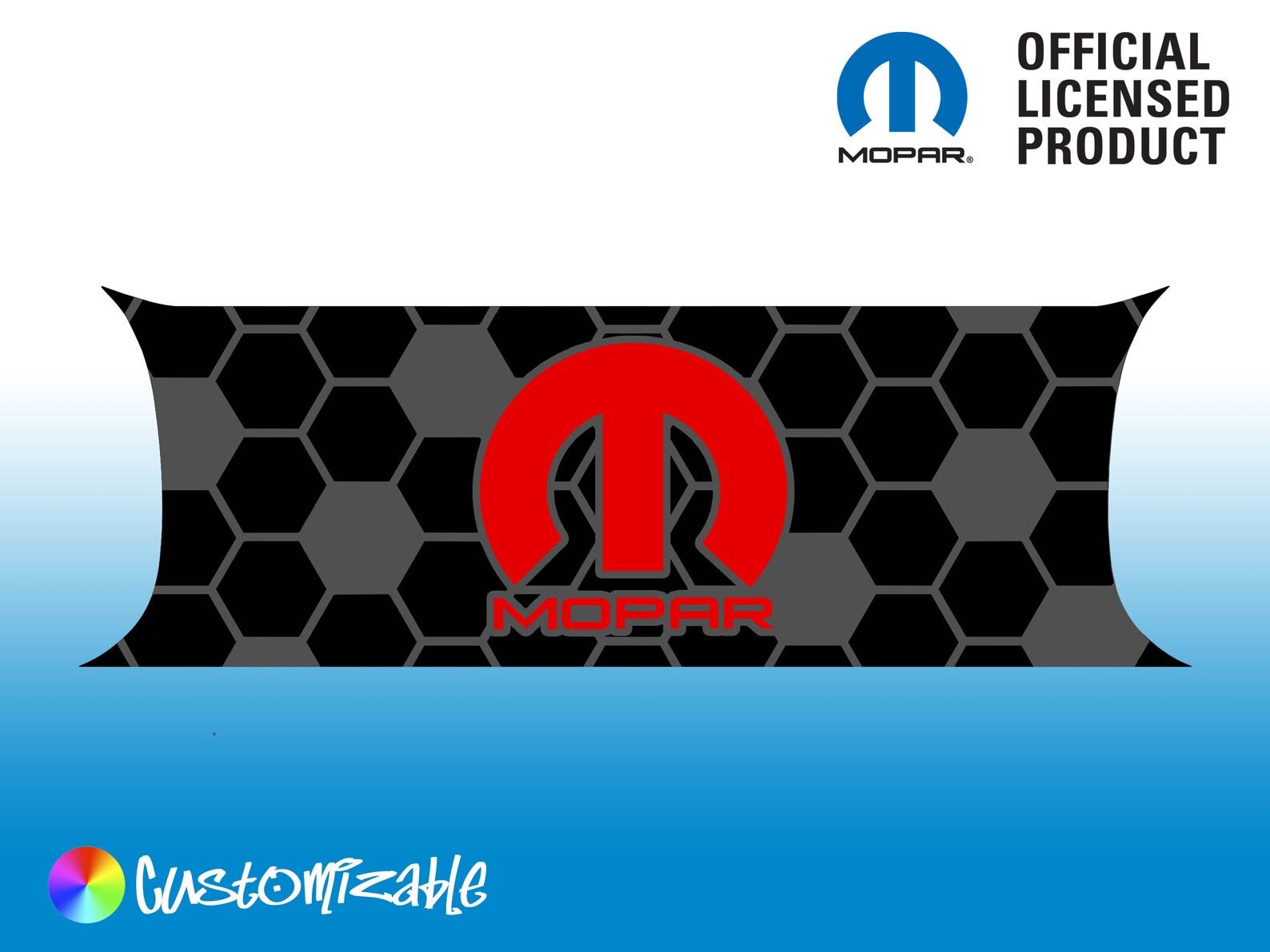 3 Layer Dodge Challenger Tail Light Divider Decal MOPAR Logo - Etsy
