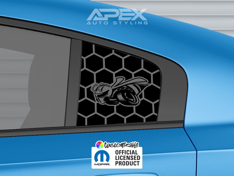 2011+ Dodge Charger Quarter Window Decals - Last Call Super Bee Logo ...