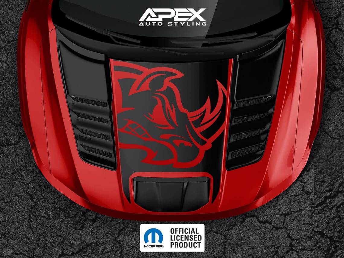 RAM RHO Hood Decal / Graphics - Rhino Head Logo - Etsy
