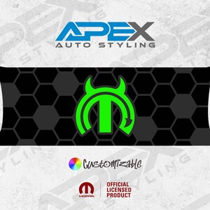 MOPAR Devil Logo Challenger Taillight Divider Decal 3 Layer multiple ...