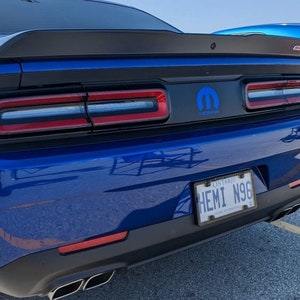 Blank / Debadged Dodge Challenger Tail Light Divider Decal - MOPAR Logo ...