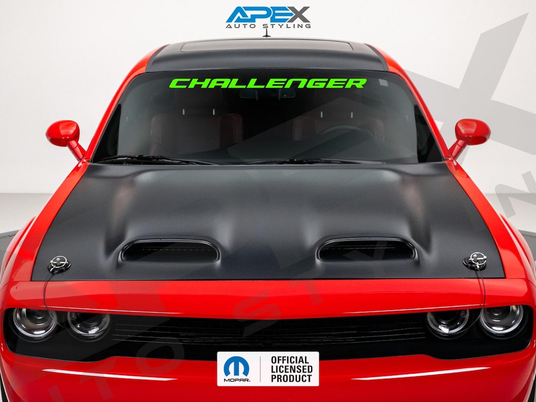 Dodge Text Logo Windshield Banner Decal for Dodge Charger Challenger ...