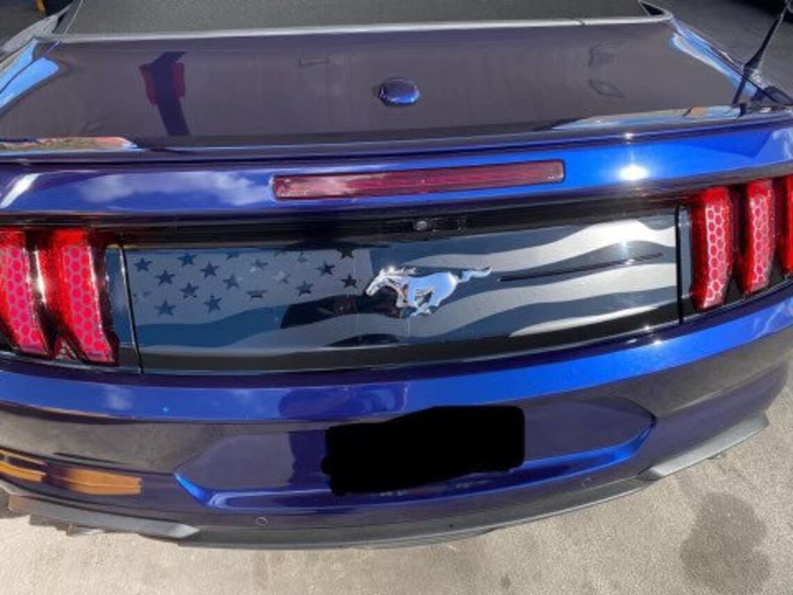 2015 2023 Ford Mustang Decklid Decal American Flags - Etsy