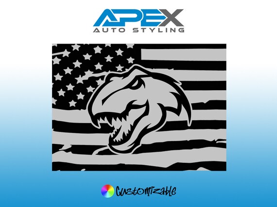 RAM TRX Rear Sliding Window Decal T-rex Cutout Logo - Etsy