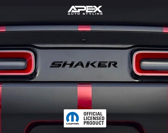 Blank / Debadged Dodge Challenger Tail Light Divider Decal Shaker Logo ...