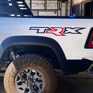 RAM TRX Bedside Decals With Custom Color R - OEM 36" Logo (set of 2) - Etsy