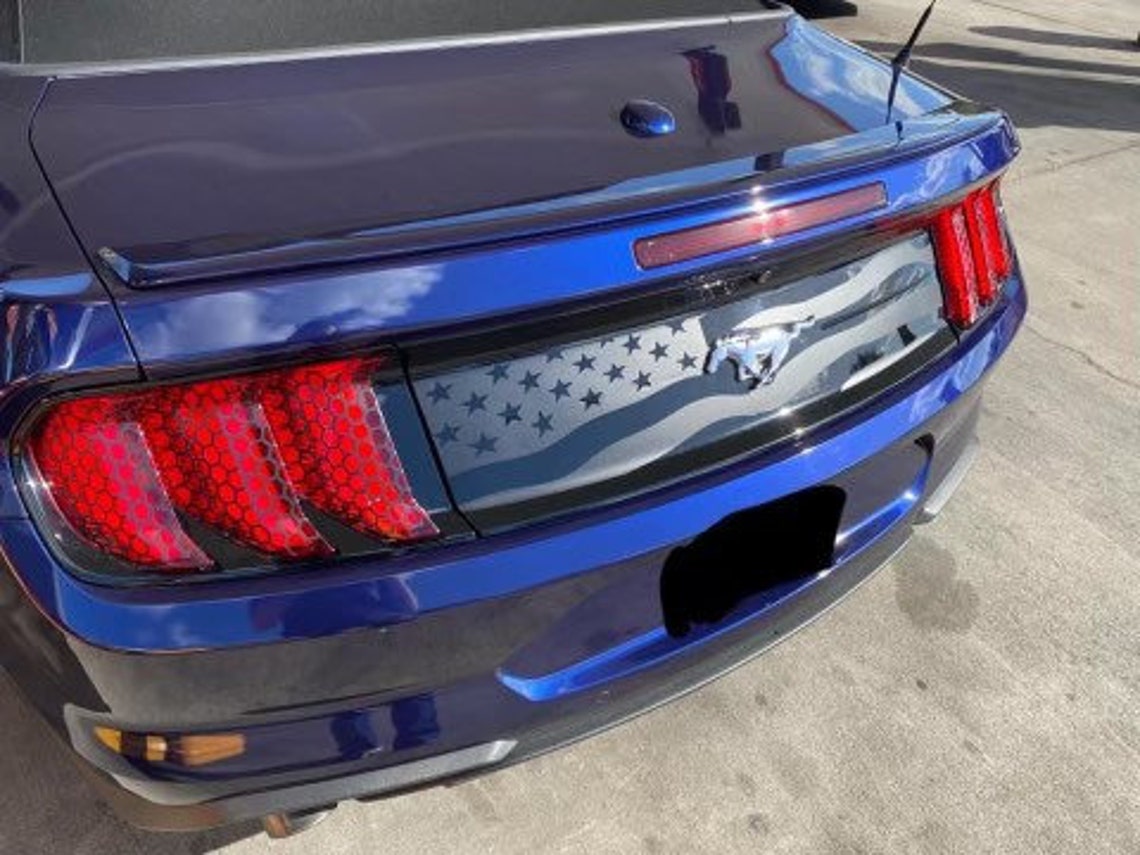 2015 2023 Ford Mustang Decklid Decal American Flags - Etsy