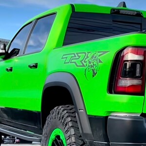 RAM TRX Bedside Decals - OEM 36" - T-rex Eating Raptor (set of 2 ...