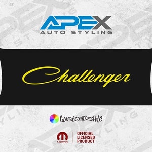 Blank / Debadged Dodge Challenger Tail Light Divider Decal - Challenger ...