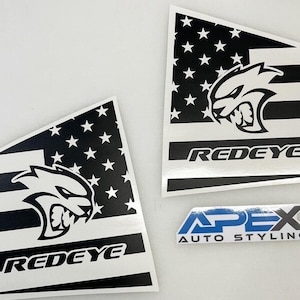 2011+ Dodge Charger Quarter Window Decals - Hellcat Redeye Logo ...