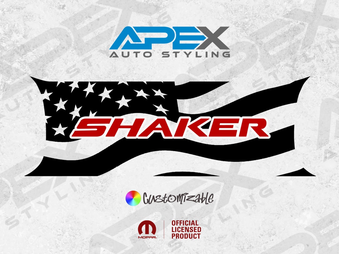 Dodge Challenger Taillight Divider Decal - 1 Layer + Shaker Logo ...