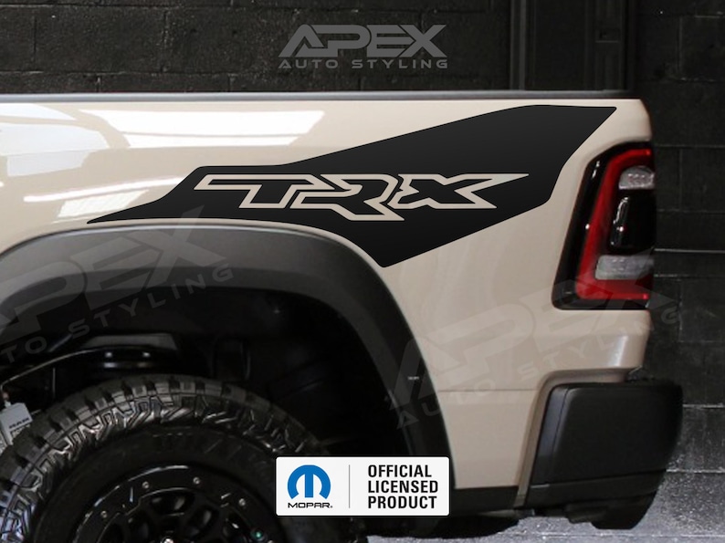 RAM TRX Ignition Edition Bedside Decals - TRX Logo (set of 2) (custom ...