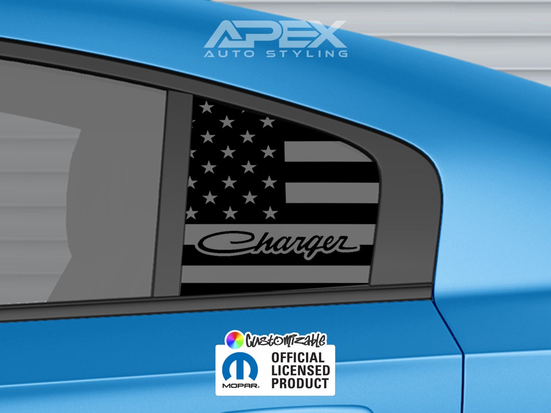 2011+ Dodge Charger Quarter Window Decals - Charger Logo (multiple ...