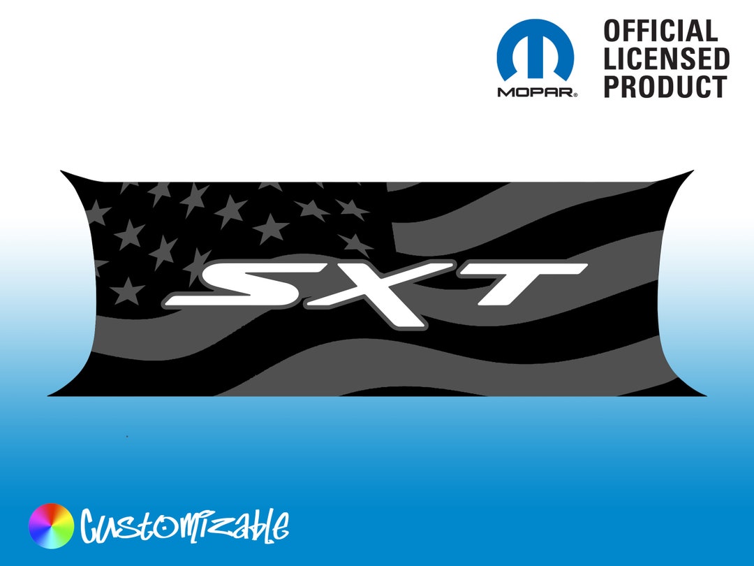 3 Layer Dodge Challenger Tail Light Divider Decal - SXT Logo (multiple ...