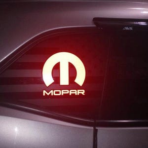 Dodge Challenger Quarter Window Decals - MOPAR Logo (set of 2 ...