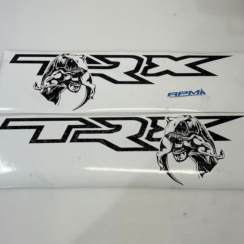 RAM TRX Bedside Decals OEM 36 T-rex Eating Raptor - Etsy