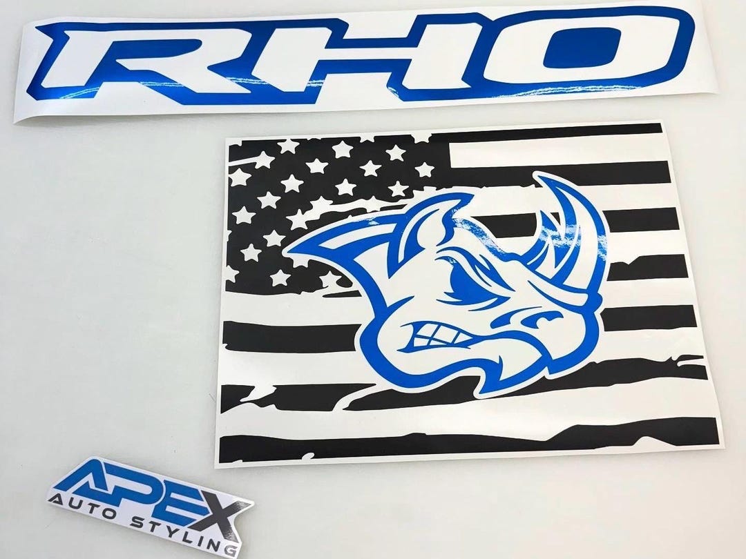 RAM RHO Rhino Logo Rear Sliding Window Decal (multiple Styles) (OEM ...