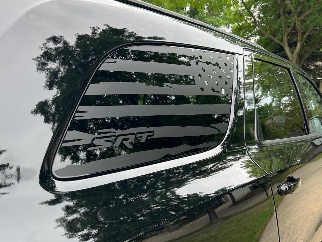 Dodge Durango Quarter Window Decals - SRT Logo (set of 2) (customizable ...