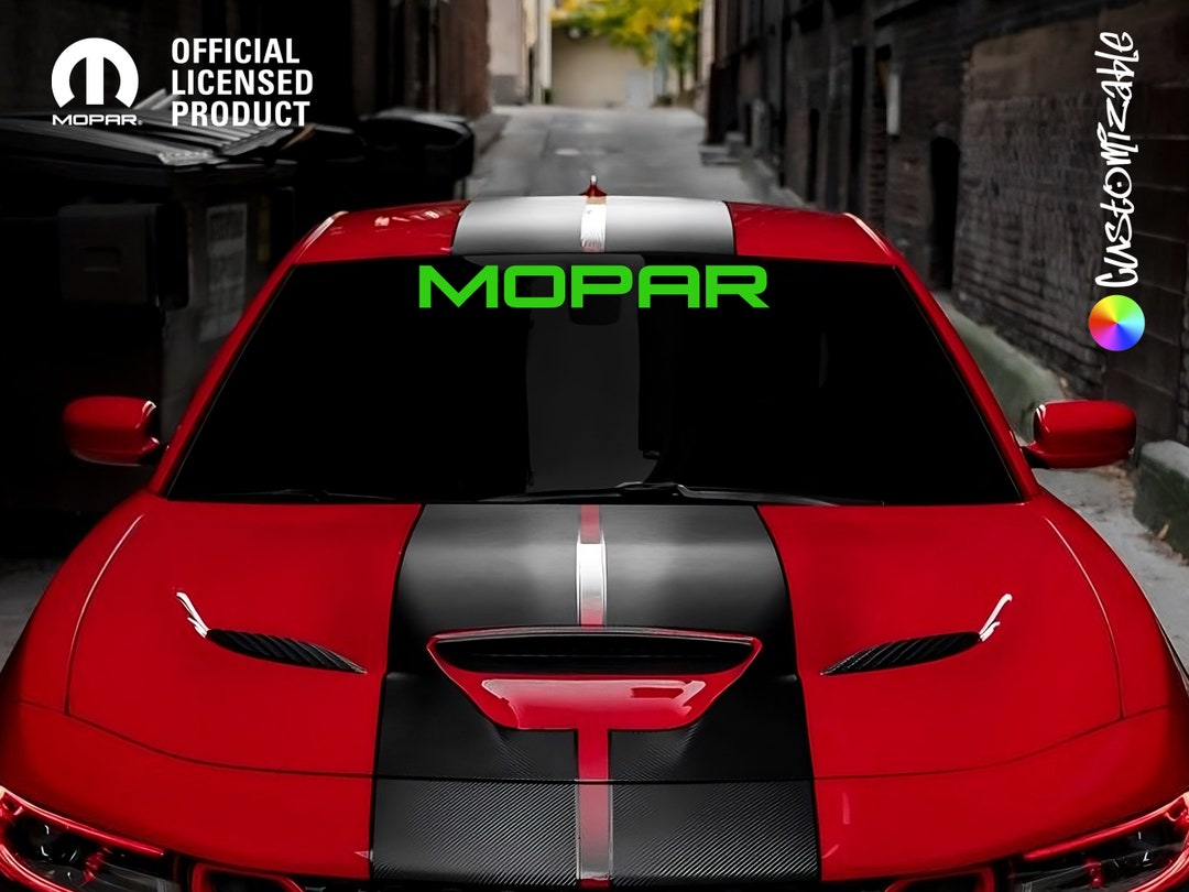 MOPAR Windshield Banner for Dodge Challenger Charger - Customizable - Etsy