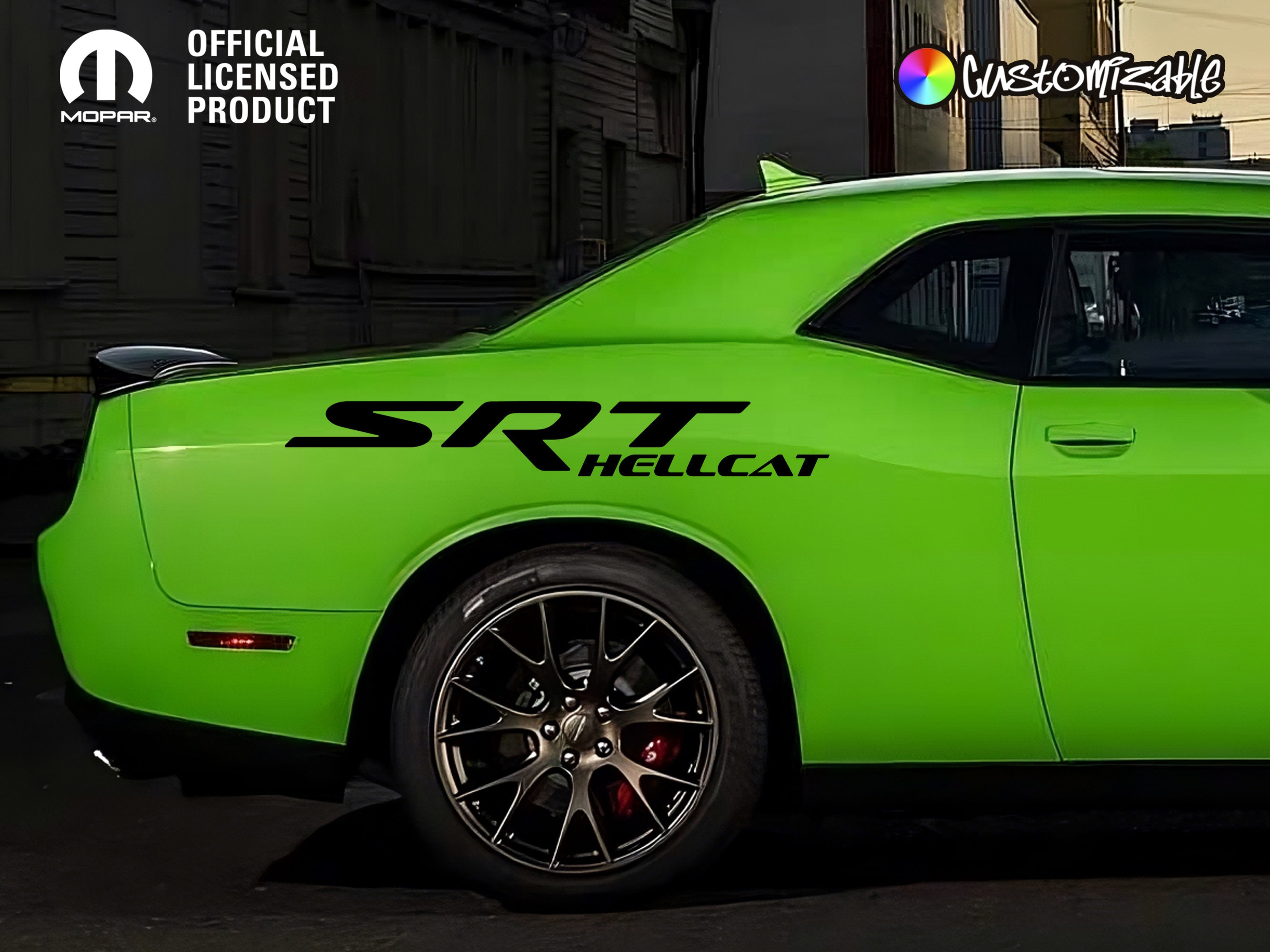 SRT Hellcat Side Graphics for Charger Challenger (set of 2 Decals ...