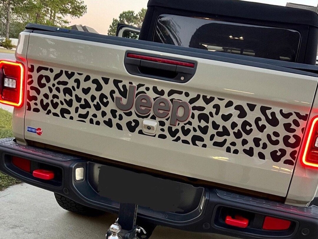Jeep Gladiator Tailgate Decal Cheetah / Leopard Print - Etsy