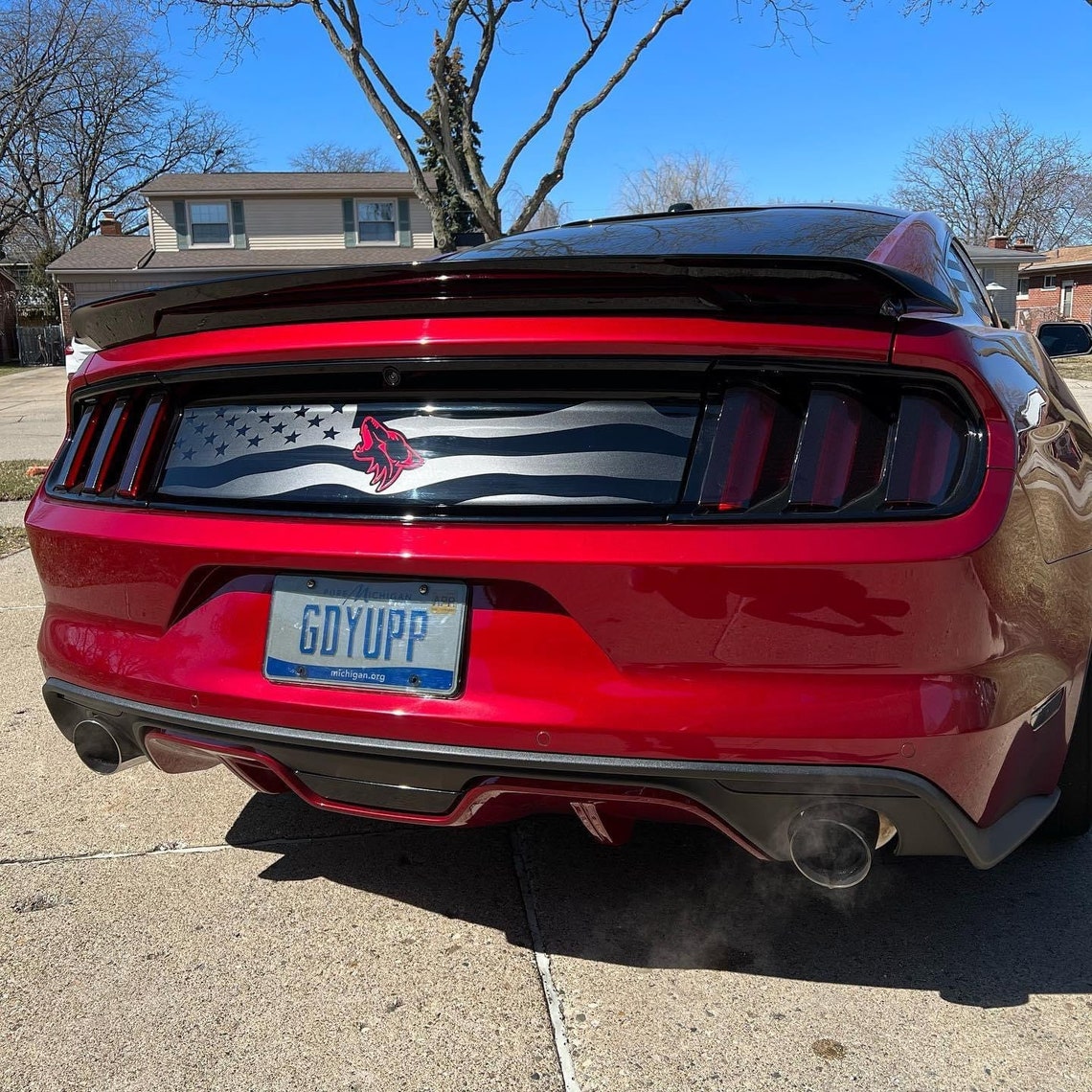 2015 2023 Ford Mustang Decklid Decal American Flags - Etsy