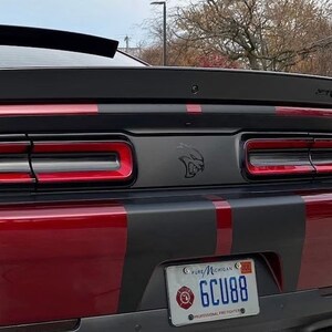 Blank / Debadged Dodge Challenger Tail Light Divider Decal - Hellcat ...