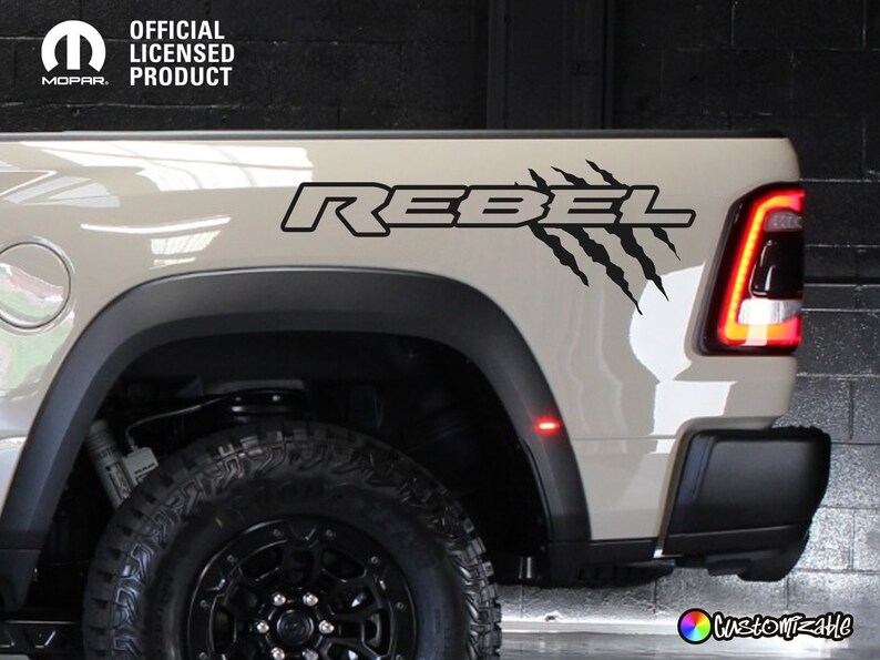 RAM Rebel Claw Marks 36 Bedside Decals OEM Mopar - Etsy