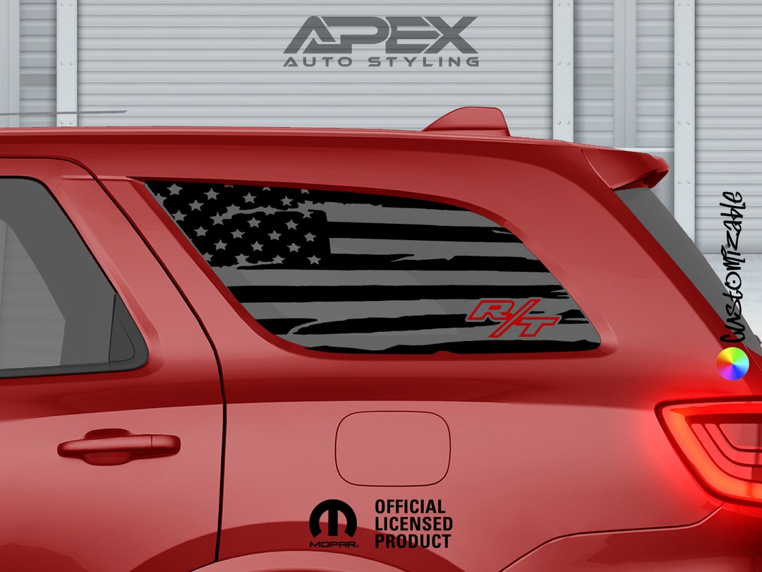 Dodge Durango Quarter Window Decals R/T Logo set of 2 customizable - Etsy