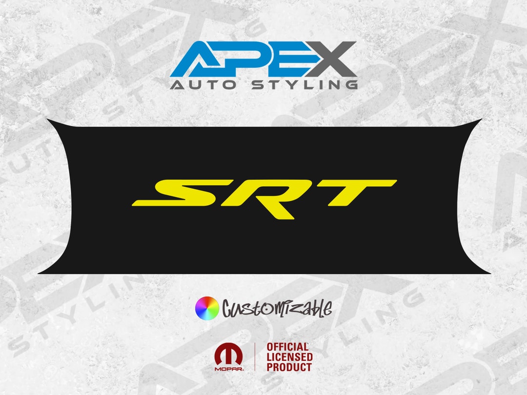 Dodge Challenger Taillight Divider Decal - Blank / Debadged + SRT Logo ...