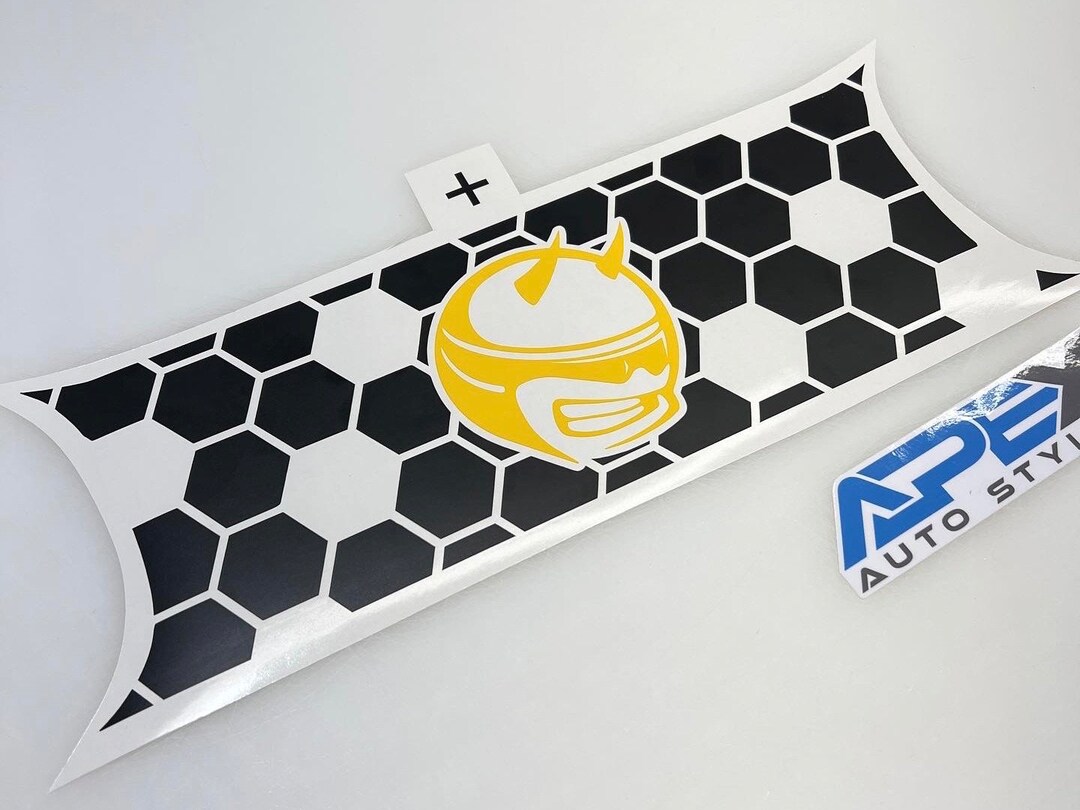 Challenger Taillight Divider Decal - 1 Layer - Demon Bee Logo (multiple ...