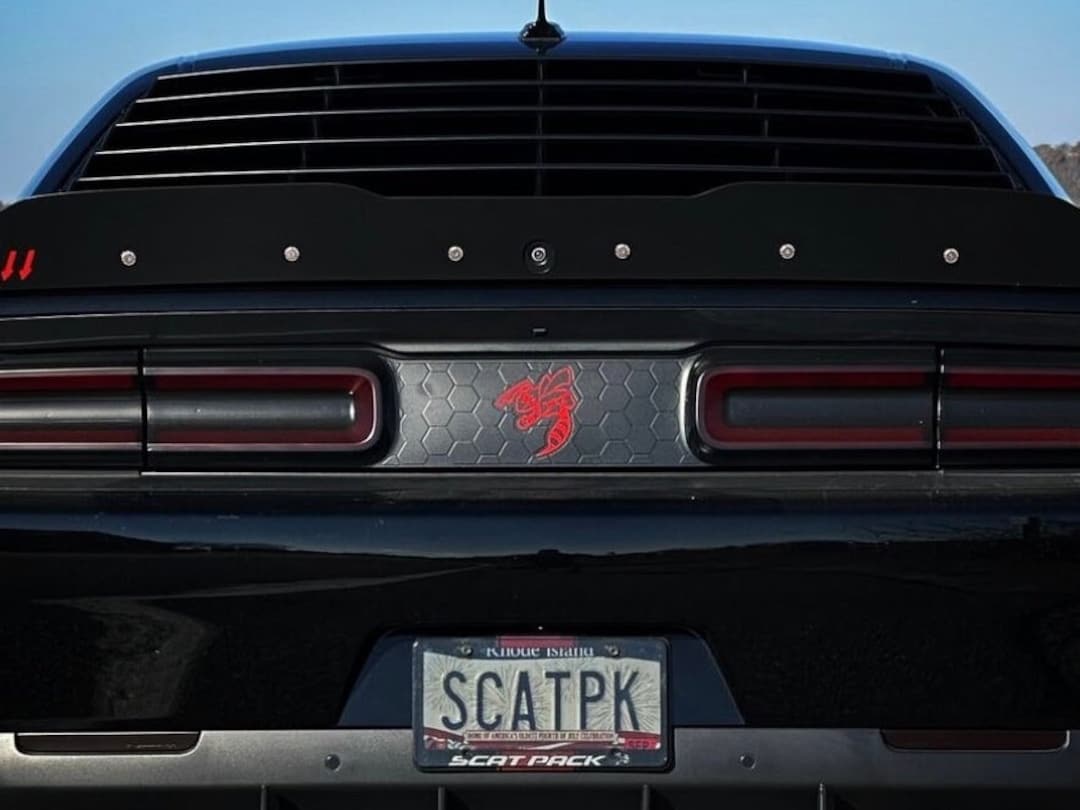 3 Layer Dodge Challenger Tail Light Divider Decal - Hornet Logo ...
