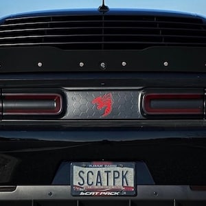 3 Layer Dodge Challenger Tail Light Divider Decal - Hornet Logo ...