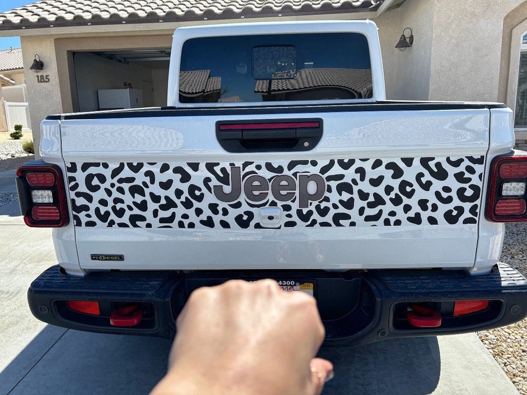 Jeep Gladiator Tailgate Decal - Cheetah / Leopard Print - Etsy