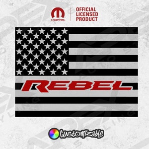RAM Rebel Rear Sliding Window Decal (multiple Styles) (customizable) - Etsy