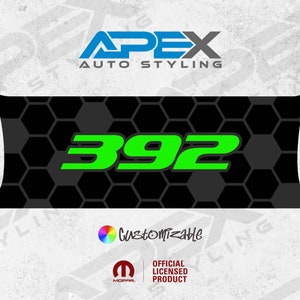 392 Logo 3 Layer Dodge Challenger Taillight Divider Decal (multiple ...