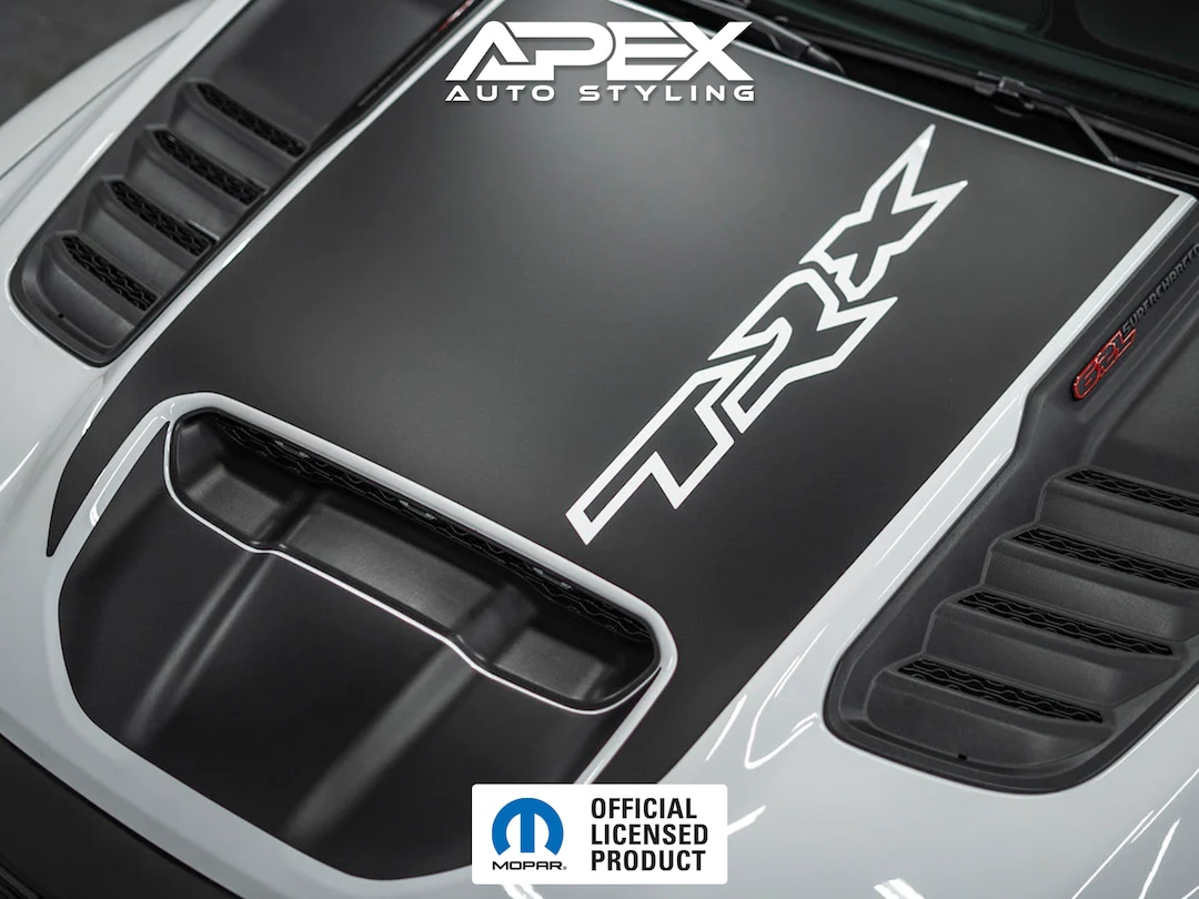 RAM TRX Hood Decal / Graphics - TRX Logo Cutout - Mopar Licensed - Etsy