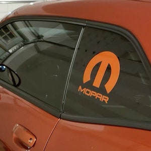 Dodge Challenger Quarter Window Decals - MOPAR Logo (set of 2 ...