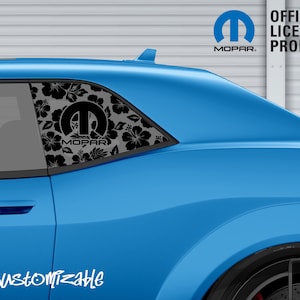 Dodge Challenger Quarter Window Decals - MOPAR Logo (set of 2 ...