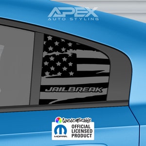 2011+ Dodge Charger Quarter Window Decals - Hellcat Jailbreak Logo ...