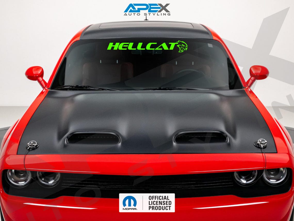 SRT Hellcat Windshield Banner for Dodge Challenger Charger ...