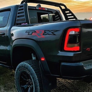 RAM TRX Bedside Decals With Custom Color R - OEM 36" Logo (set of 2) - Etsy