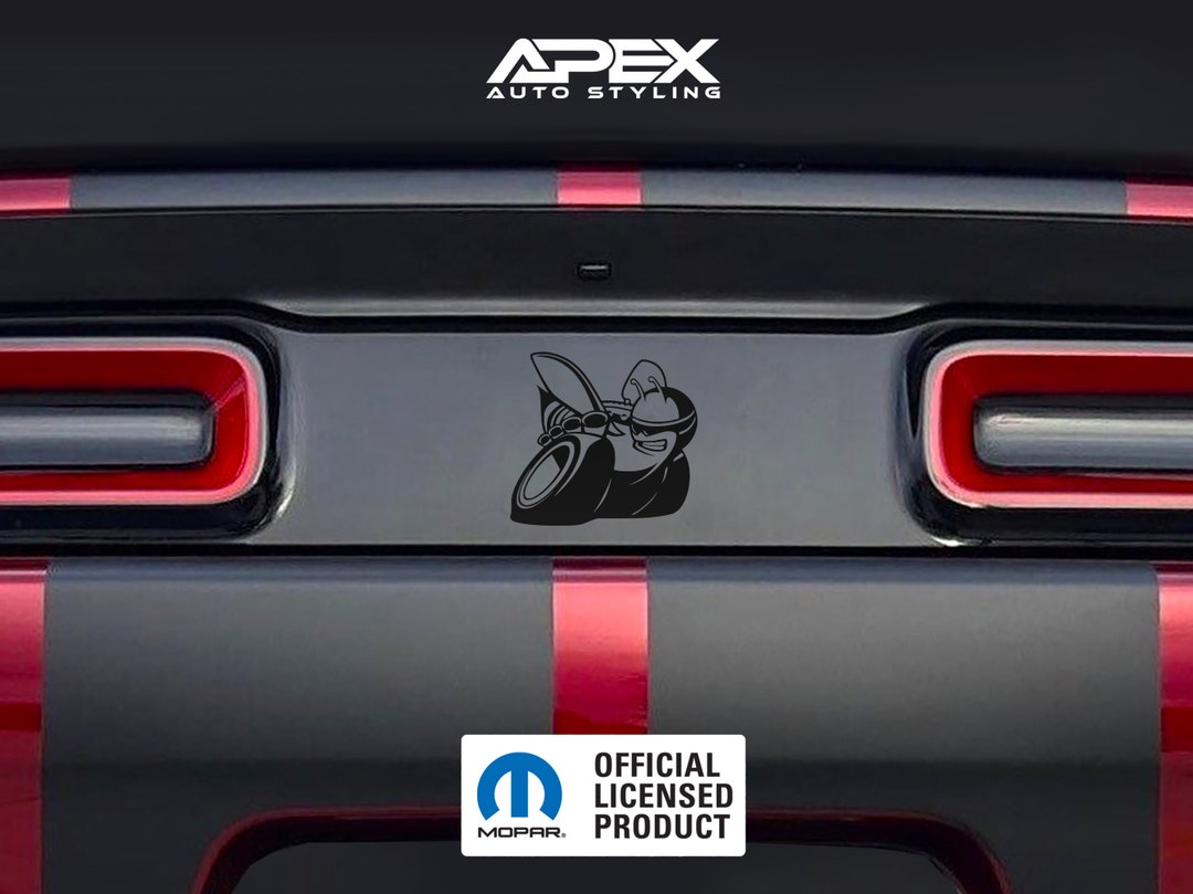 Blank / Debadged Dodge Challenger Tail Light Divider Decal - Scat Pack ...