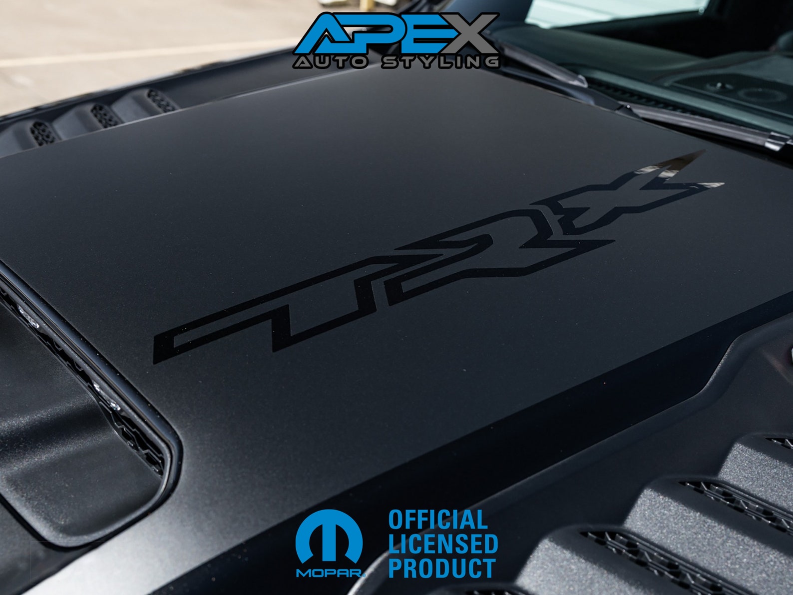 RAM TRX Hood Decal / Graphics - TRX Logo Cutout - Mopar Licensed - Etsy