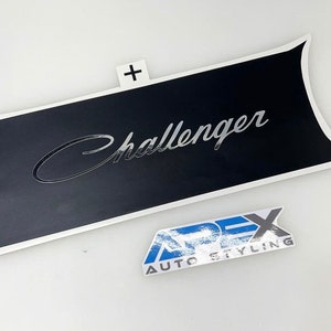 Blank / Debadged Dodge Challenger Tail Light Divider Decal - Challenger ...